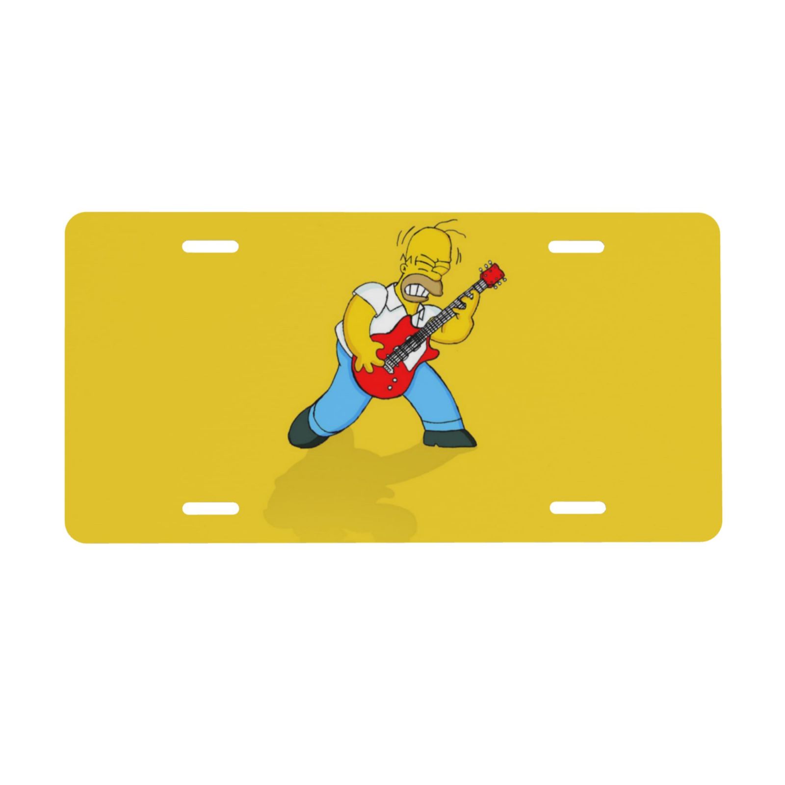 Bart The Simpsons Guitar License Plate Cover Vanity Tag Decorative ...