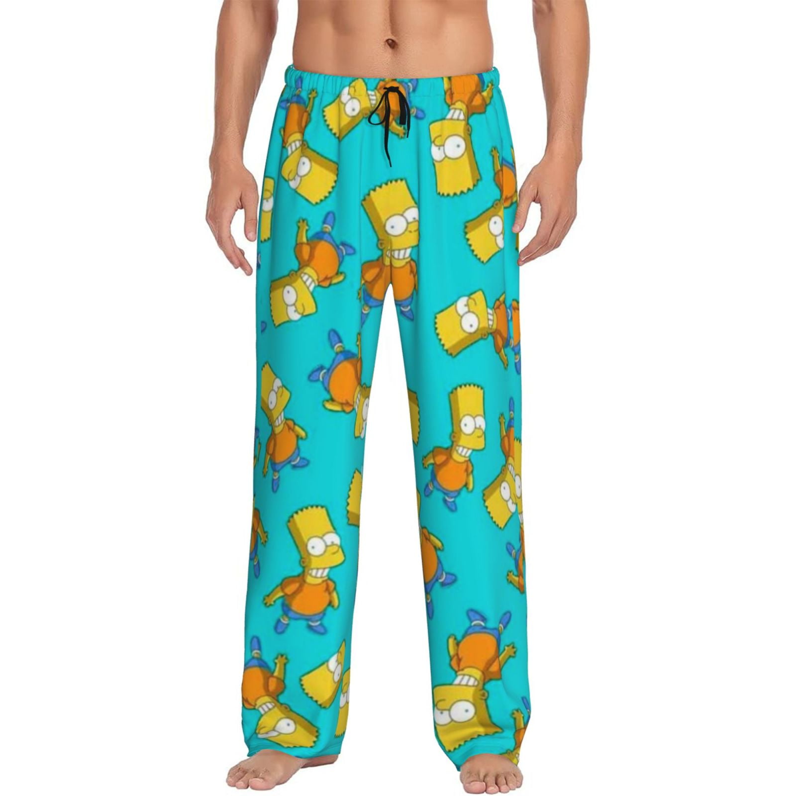 Bart The Simpsons Men's Pajama Pants Lounge Fashion Cozy Daily ...
