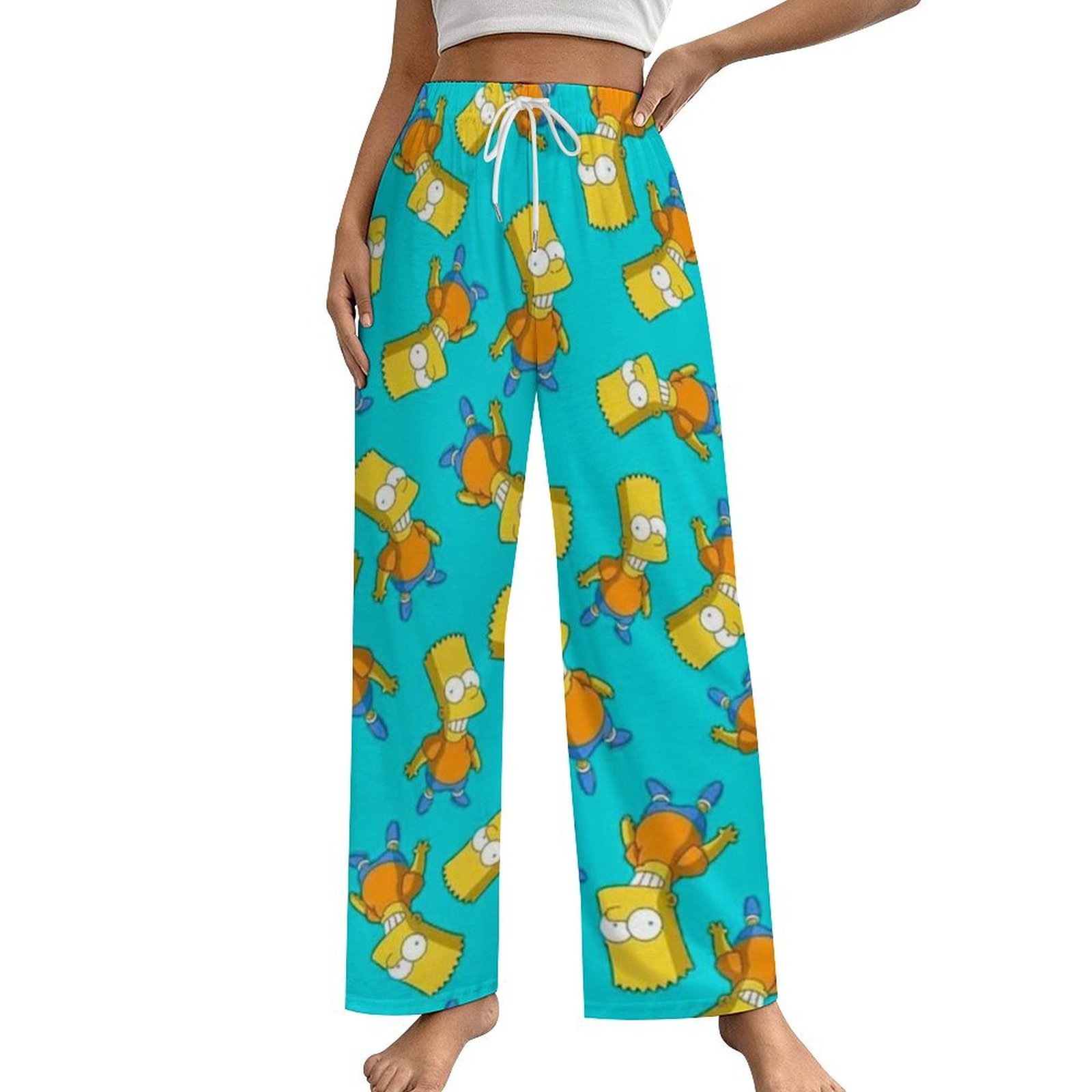 Bart The Simpsons Women's Pajama Pants Novelty Daily Cozy Lounge Sleep ...