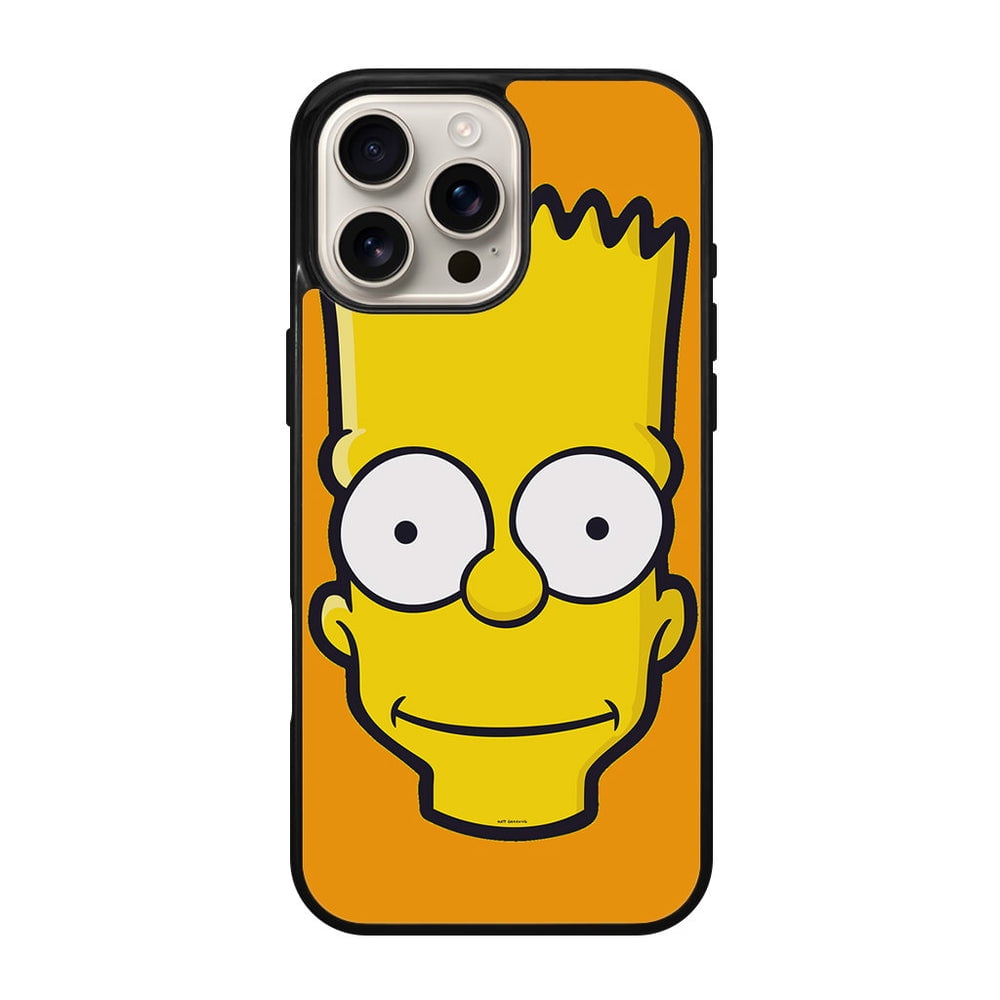 Bart Yellow Face Phone case, Phone Case For iPhone 16 15 14 13 12 11 ...