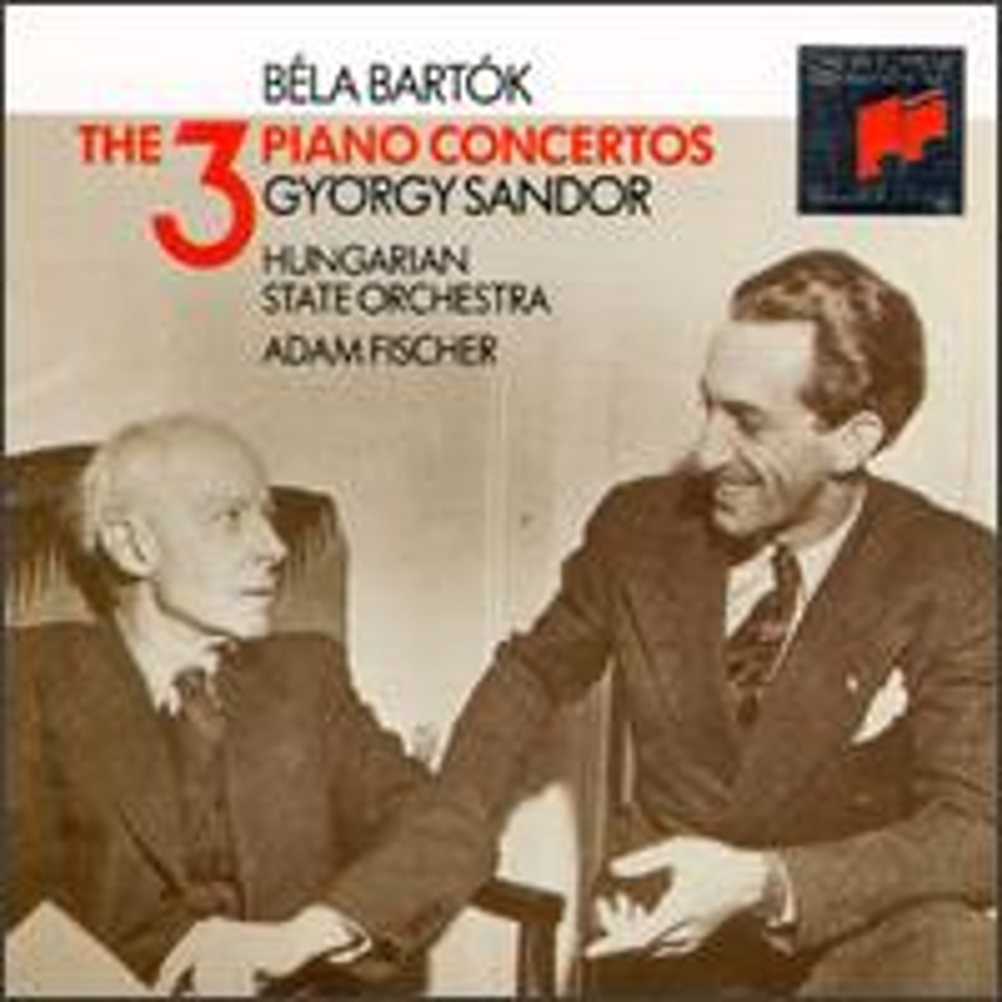 Bartók: The Three Piano Concertos (CD) by György Sándor (piano), Hungarian State Symphony ...