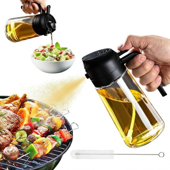 Cooking Oil Sprayer, Glass Oil Dispenser for Kitchen, Salad, Grilling ...