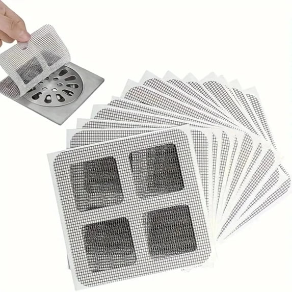 Bartans Self-Adhesive Shower Hair Catcher, Drain Cover, Floor Mesh ...