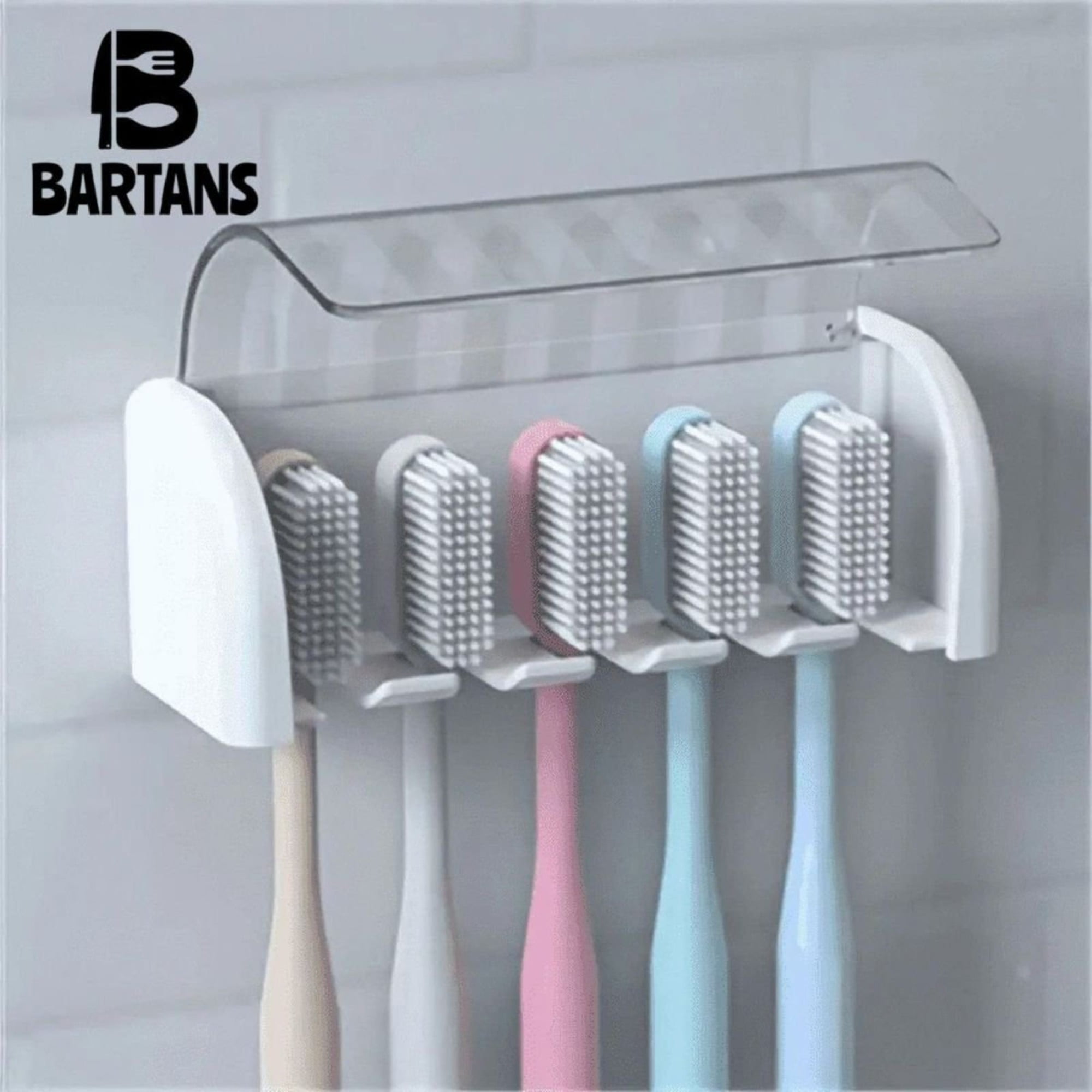 Bartans Simple Maintaining Tidy Timmy Plastic Wall-Mounted Toothbrush ...