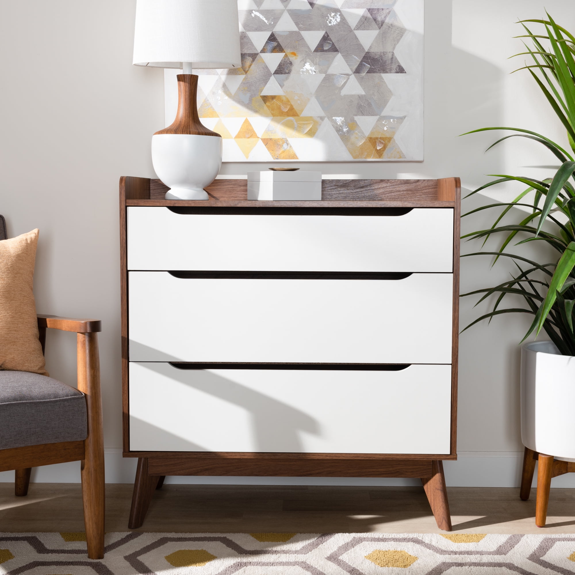 Bellamy Bartel 3-Drawer Storage Chest - Scandinavian Design - Walmart.com