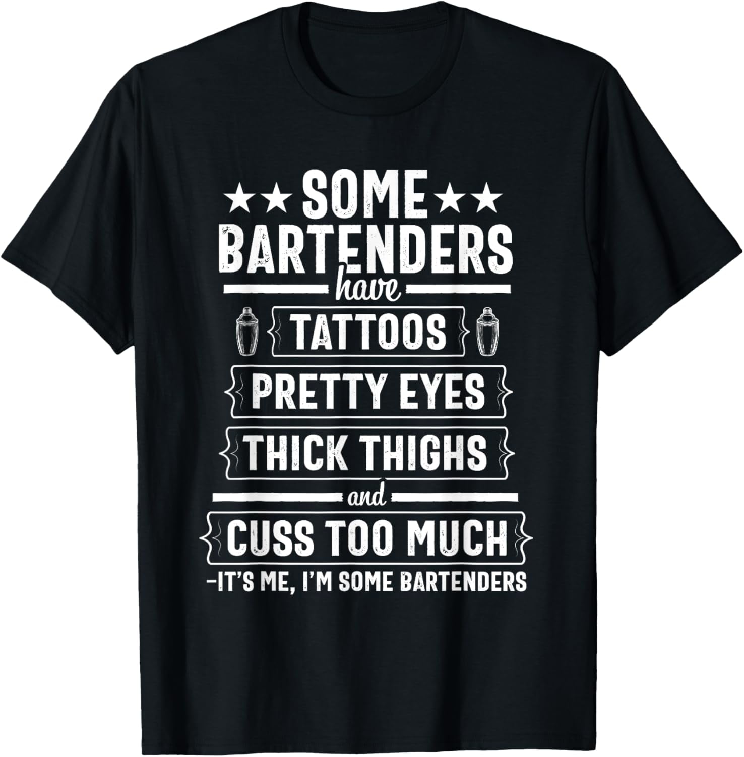 Bartender Gift Women Men Thighs Funny Bartending Mixologist T-Shirt - Walmart.com