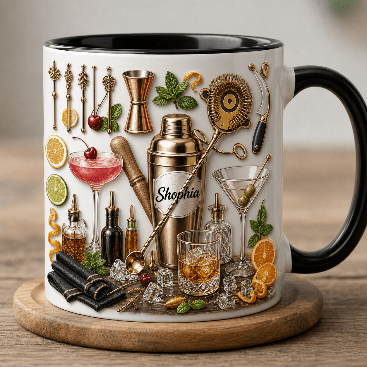 Bartender Mug 2D Printed 3D Effect Personalized Mixologist Gift for Bar ...