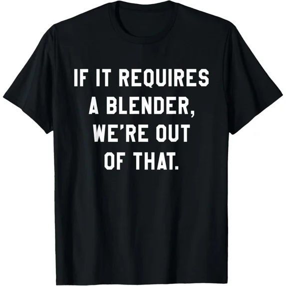 Bartender Requires A Blender Barista Bartending Funny Unisex T-Shirt ...