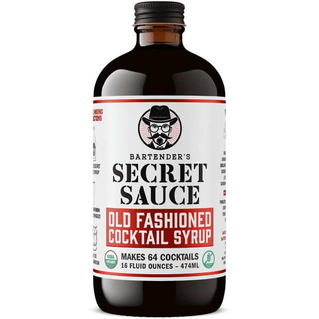 Bartender's Secret Sauce Old Fashioned Mix Cocktail Syrup, 16 fl oz ...