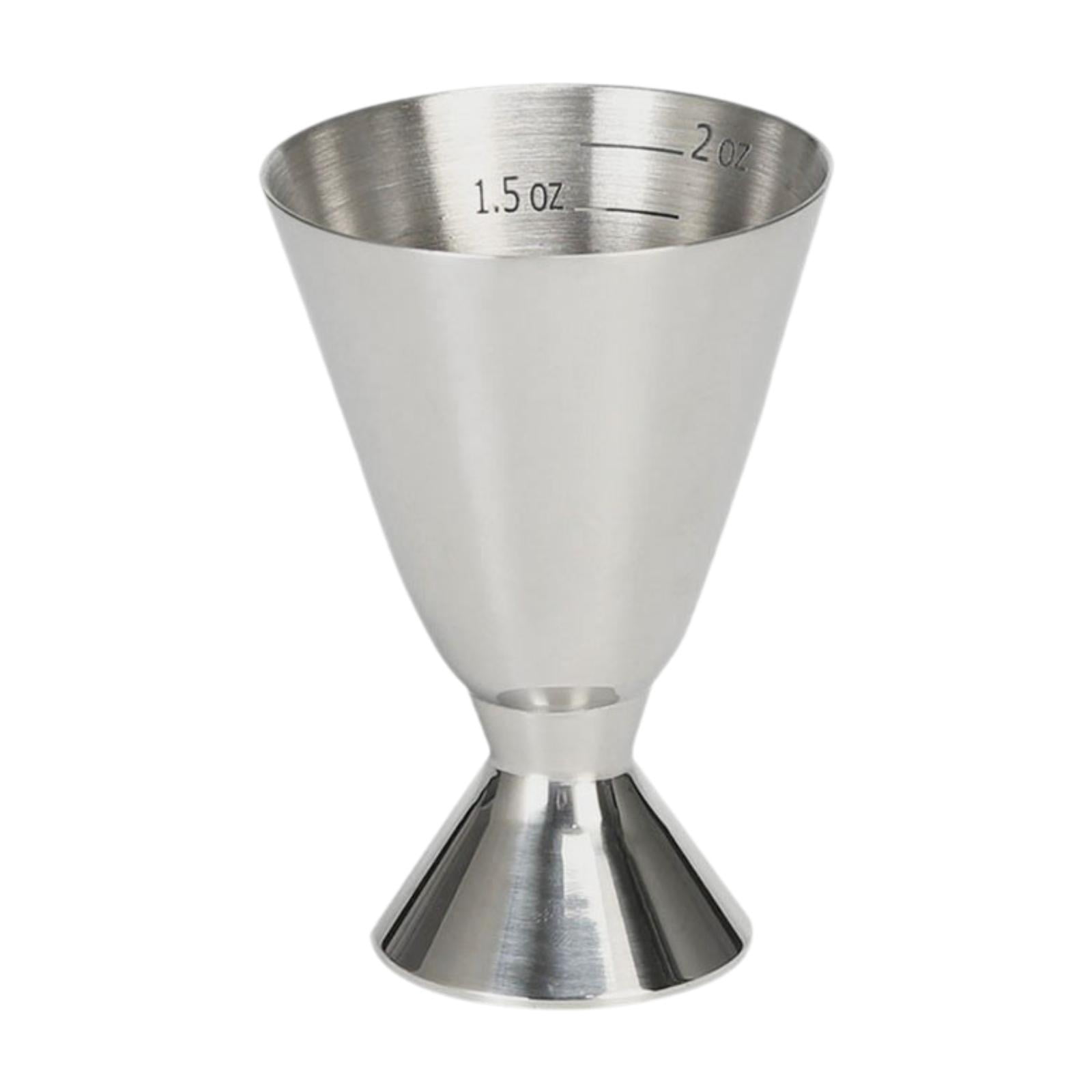 Bartending Jigger Drink Liquor Cup Sturdy Stainless Steel Build with ...