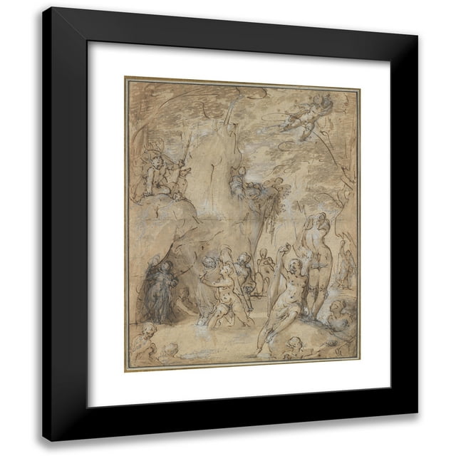Bartholomaeus Spranger 15x18 Black Modern Framed Museum Art Print ...