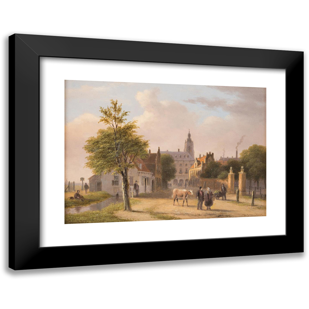 Bartholomeus Johannes van Hove 24x18 Black Modern Framed Museum Art ...