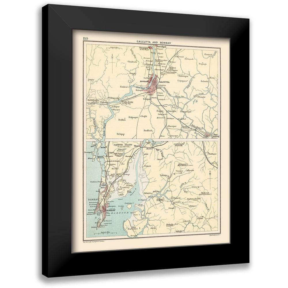 Bartholomew 12x14 Black Modern Framed Museum Art Print Titled ...