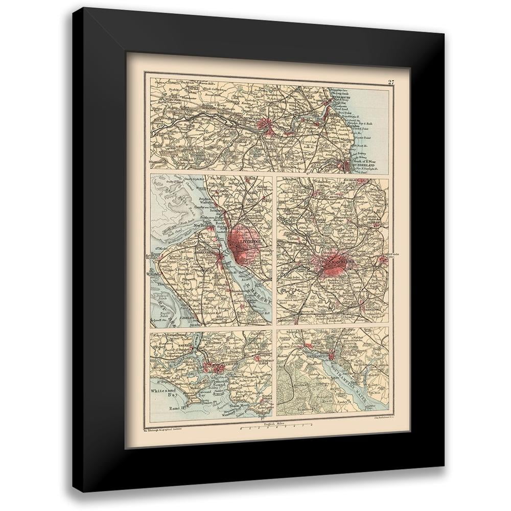 Bartholomew 12x14 Black Modern Framed Museum Art Print Titled - Major ...