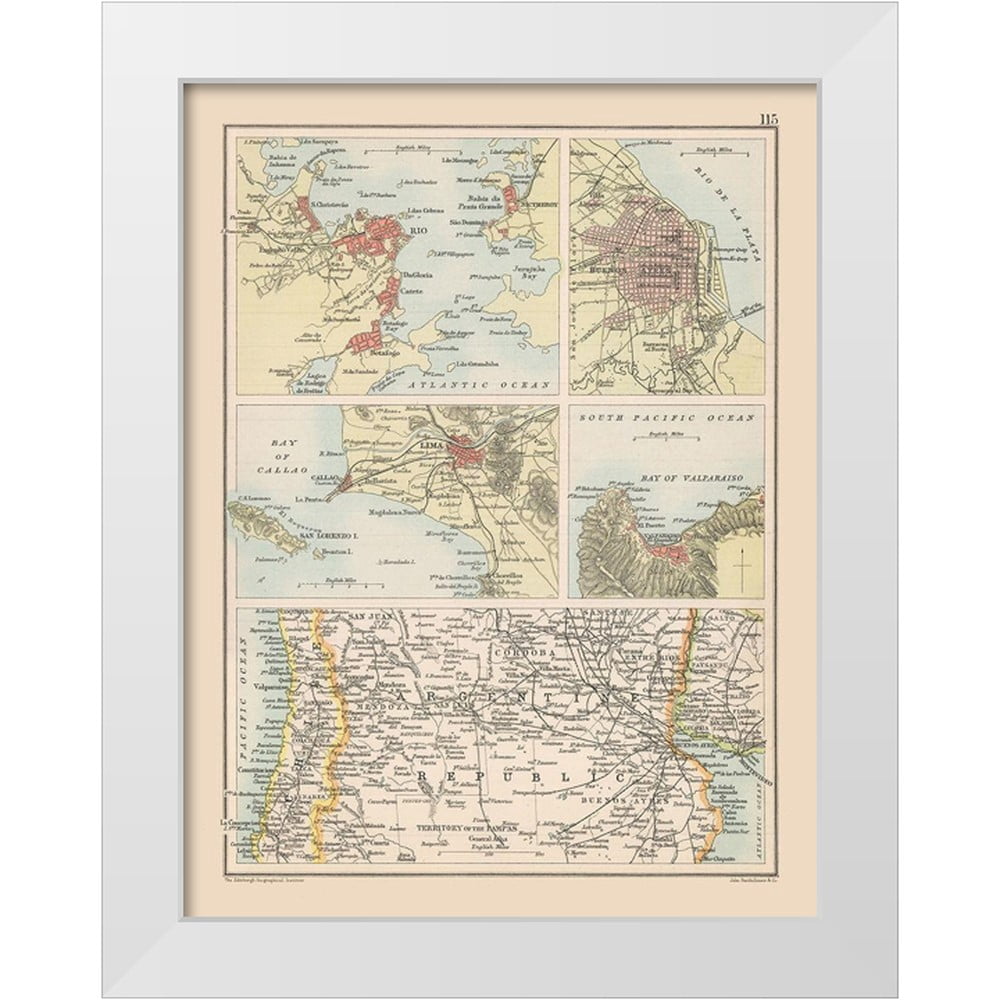 Bartholomew 12x14 White Modern Wood Framed Museum Art Print Titled ...