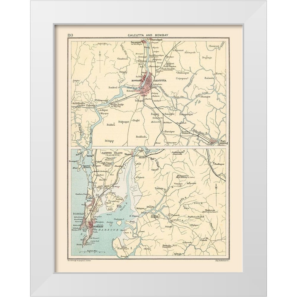 Bartholomew 12x14 White Modern Wood Framed Museum Art Print Titled ...