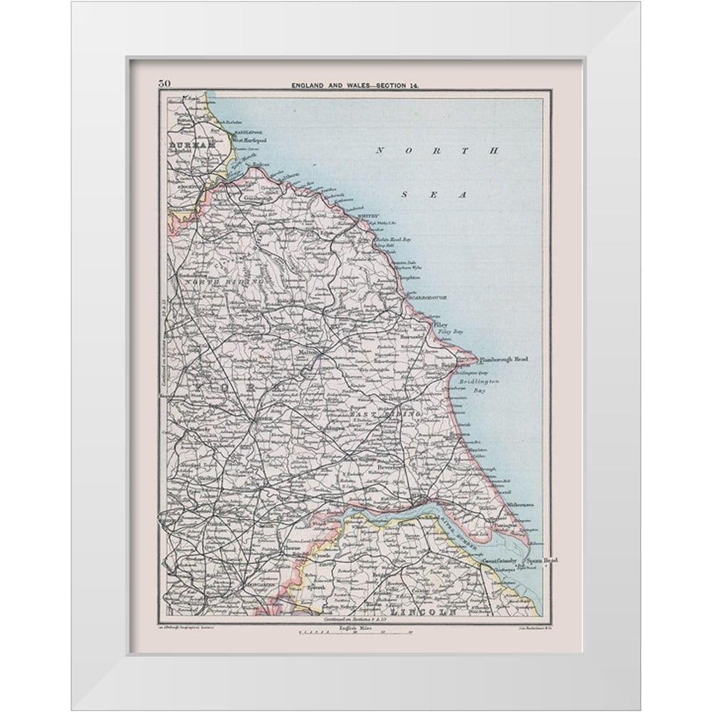 Bartholomew 12x14 White Modern Wood Framed Museum Art Print Titled ...