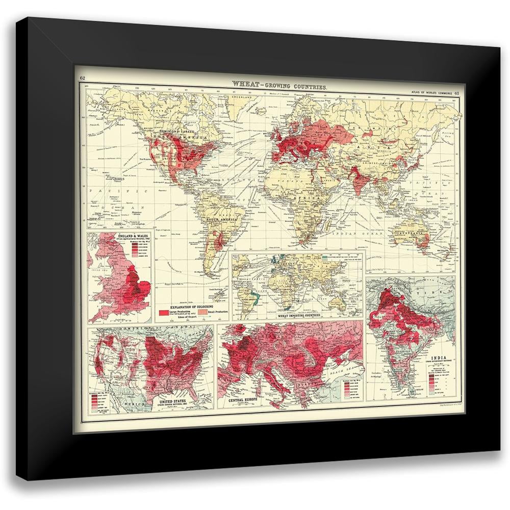 Bartholomew 13x12 Black Modern Framed Museum Art Print Titled - Global ...