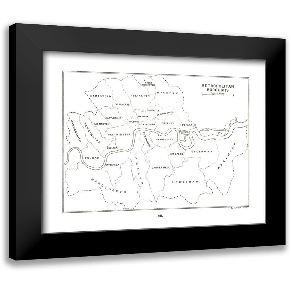 Bartholomew 14x11 Black Modern Framed Museum Art Print Titled ...