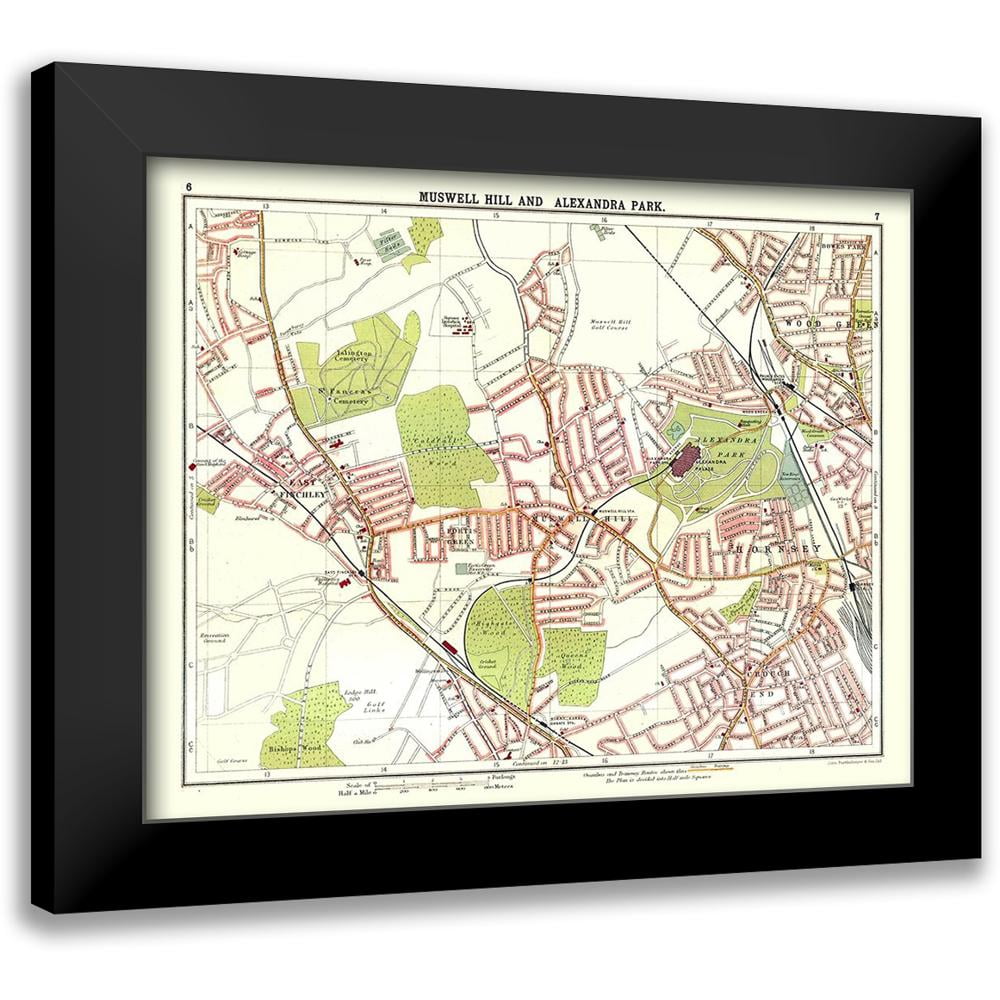 Bartholomew 14x12 Black Modern Framed Museum Art Print Titled - Muswell ...