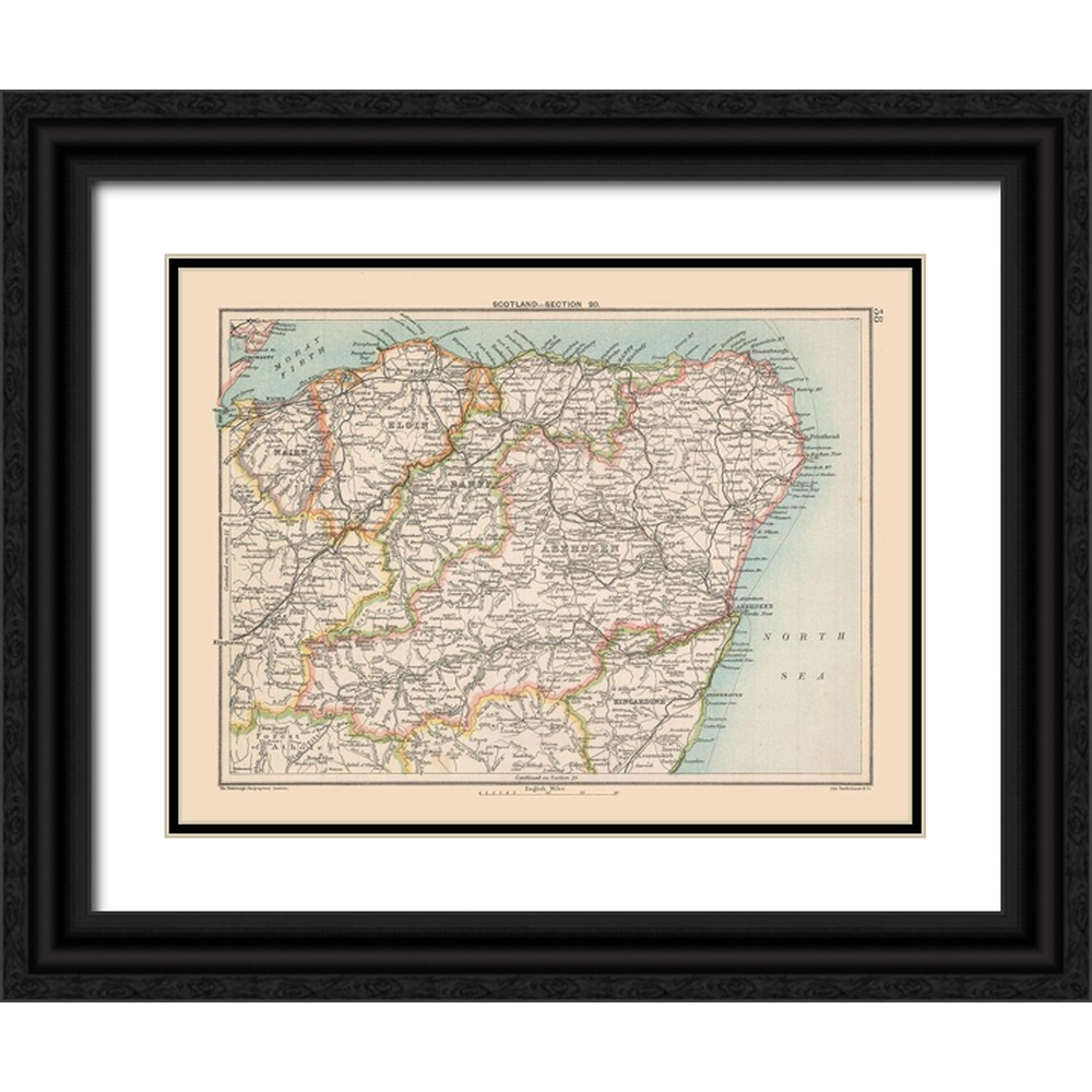 Bartholomew 14x12 Black Ornate Wood Framed with Double Matting Museum ...