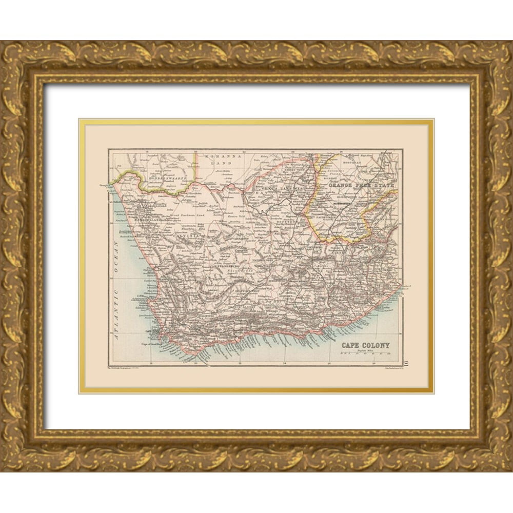 Bartholomew 14x12 Gold Ornate Wood Framed with Double Matting Museum ...