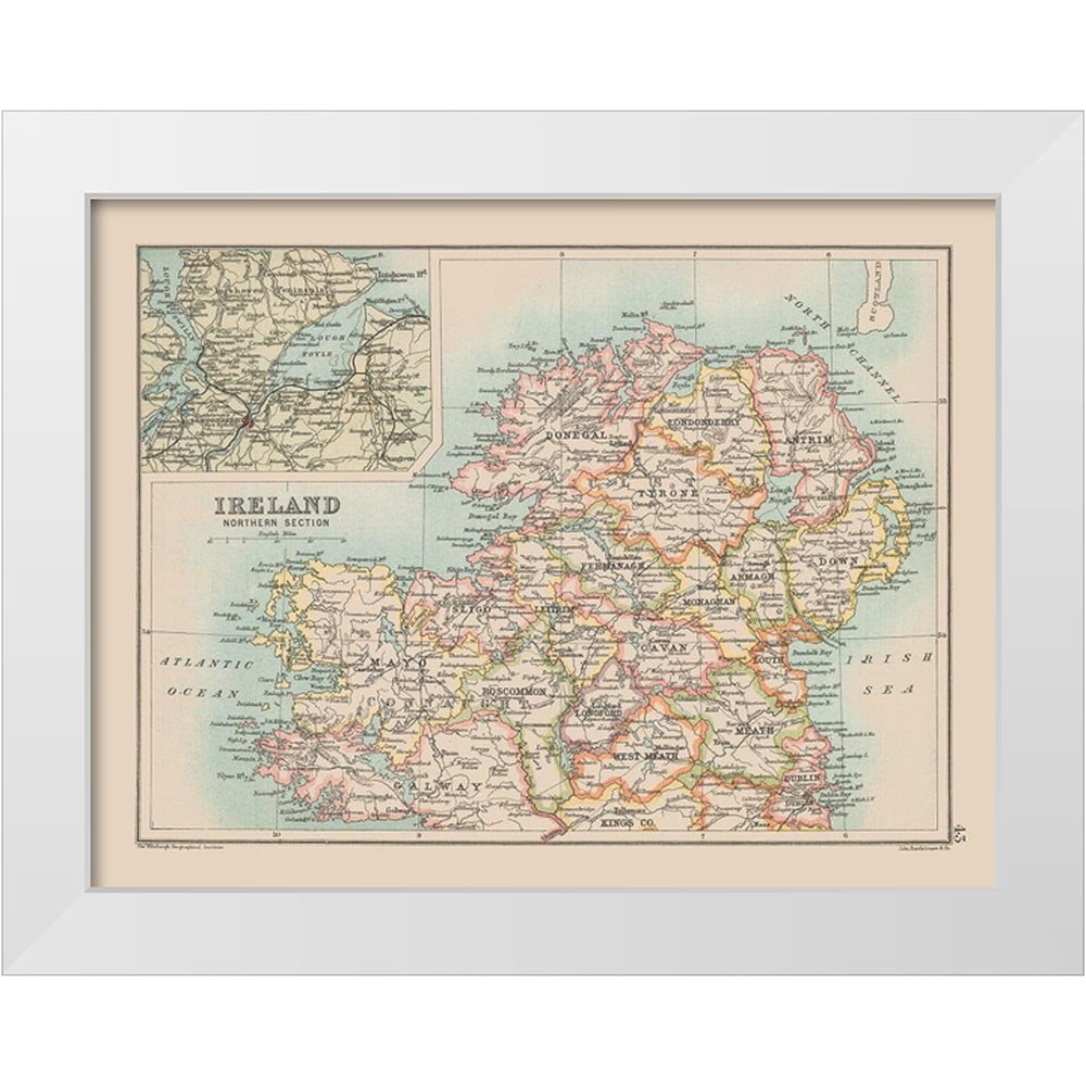 Bartholomew 14x12 White Modern Wood Framed Museum Art Print Titled ...