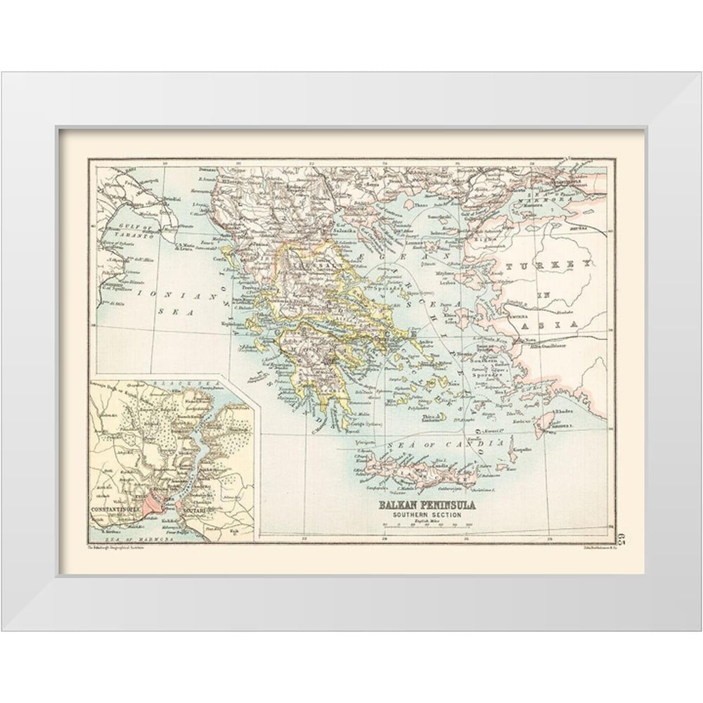 Bartholomew 18x15 White Modern Wood Framed Museum Art Print Titled ...