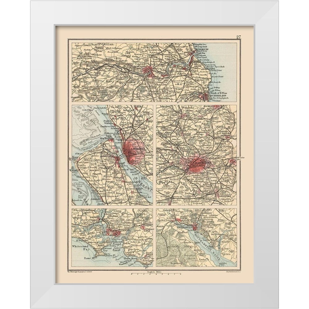 Bartholomew 19x24 White Modern Wood Framed Museum Art Print Titled ...