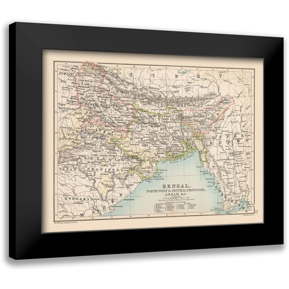 Bartholomew 24x19 Black Modern Framed Museum Art Print Titled - Bengal ...