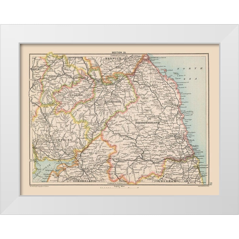 Bartholomew 24x19 White Modern Wood Framed Museum Art Print Titled ...