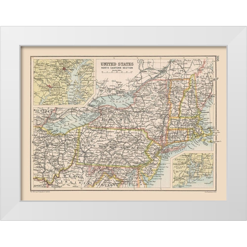 Bartholomew 24x19 White Modern Wood Framed Museum Art Print Titled ...