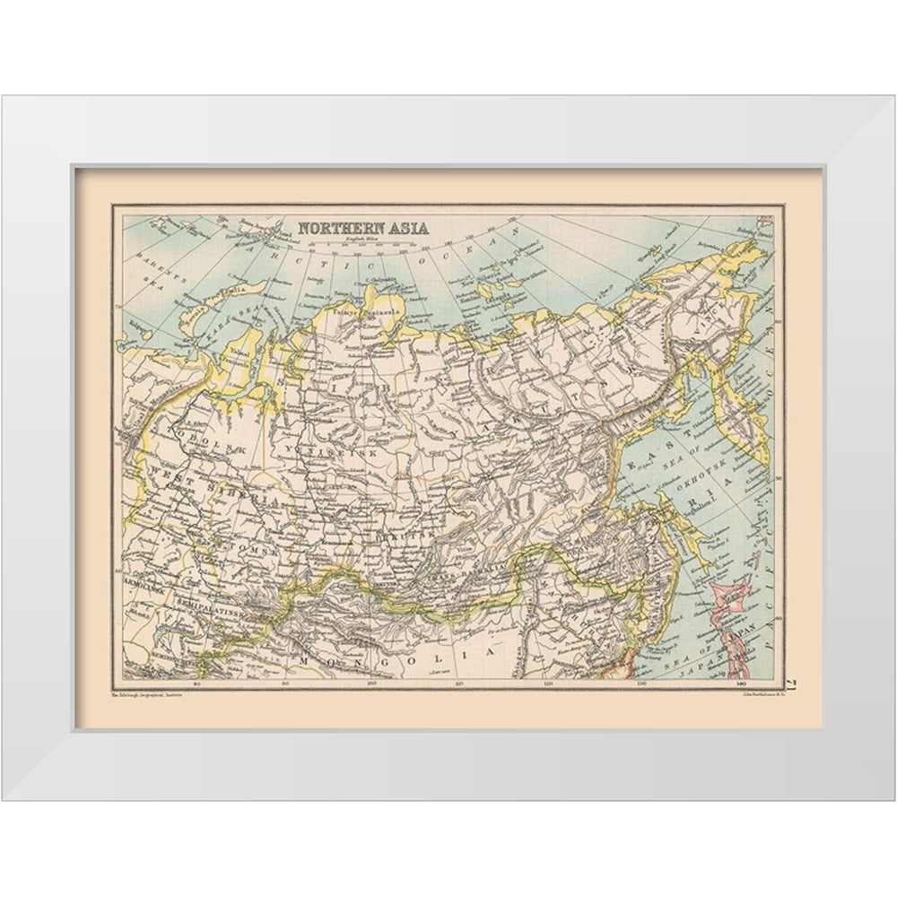 Bartholomew 24x19 White Modern Wood Framed Museum Art Print Titled ...