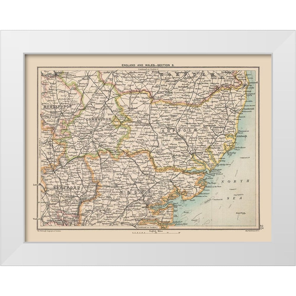 Bartholomew 24x19 White Modern Wood Framed Museum Art Print Titled ...