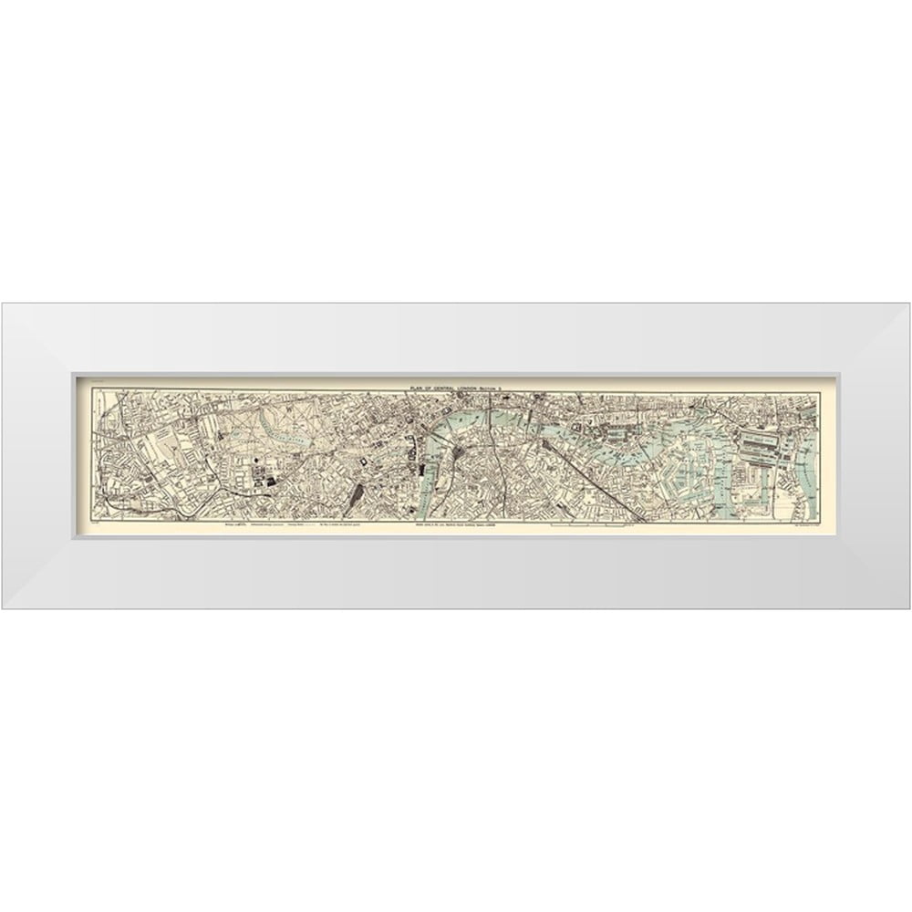 Bartholomew 24x8 White Modern Wood Framed Museum Art Print Titled ...