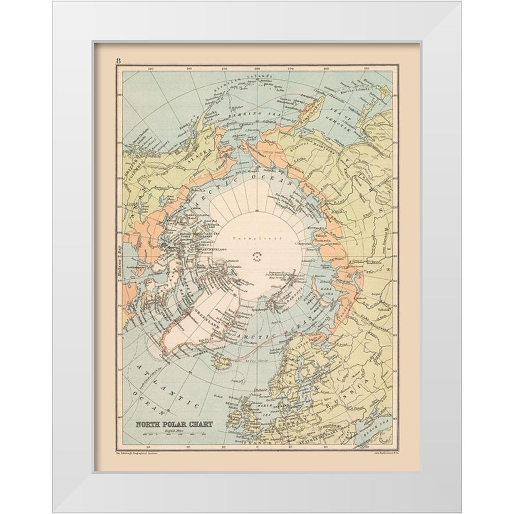 Bartholomew 25x32 White Modern Wood Framed Museum Art Print Titled ...