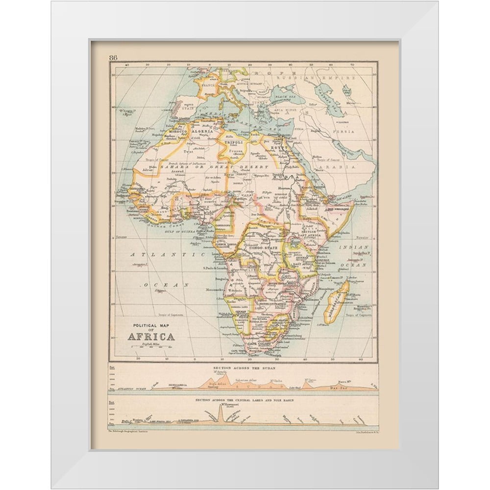 Bartholomew 25x32 White Modern Wood Framed Museum Art Print Titled ...