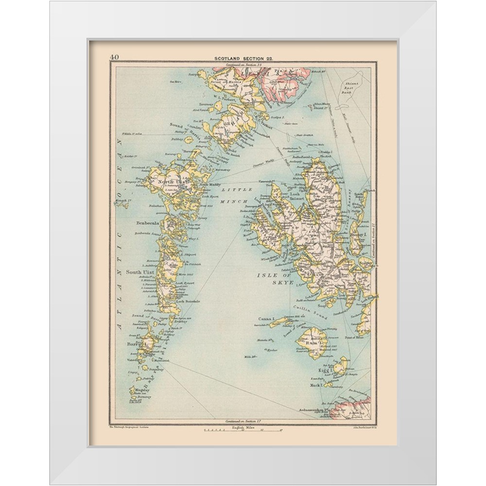 Bartholomew 25x32 White Modern Wood Framed Museum Art Print Titled ...