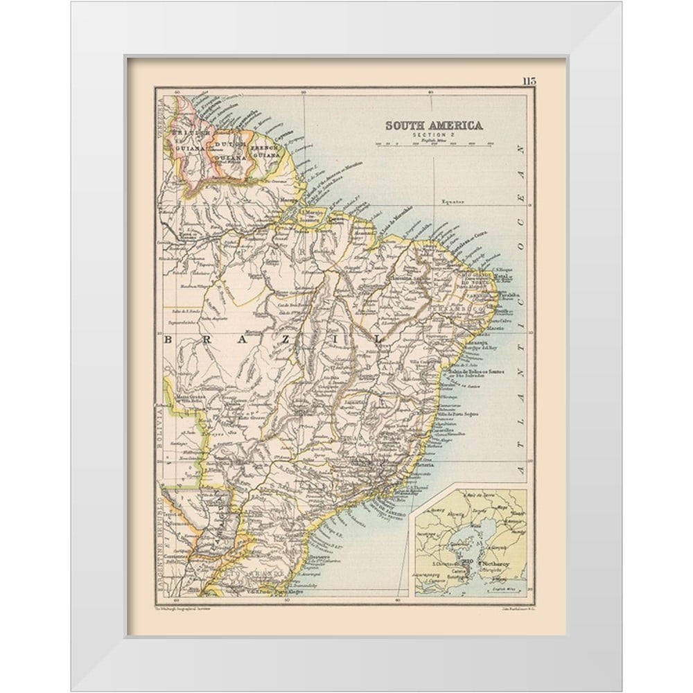 Bartholomew 25x32 White Modern Wood Framed Museum Art Print Titled ...