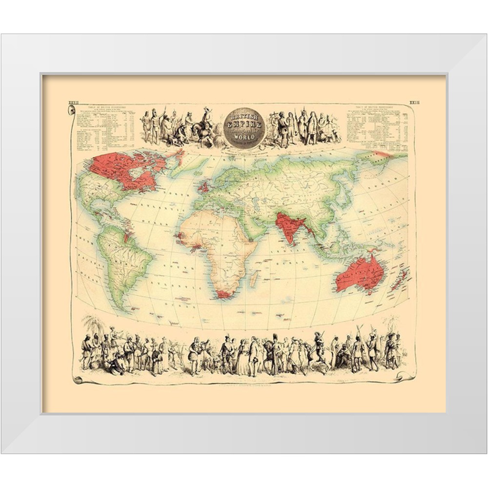 Bartholomew 30x26 White Modern Wood Framed Museum Art Print Titled ...