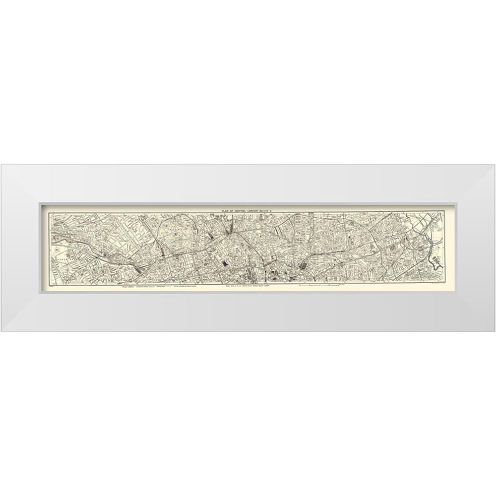 Bartholomew 32x10 White Modern Wood Framed Museum Art Print Titled ...