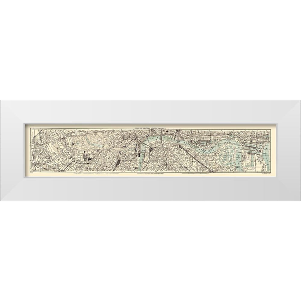 Bartholomew 32x10 White Modern Wood Framed Museum Art Print Titled ...