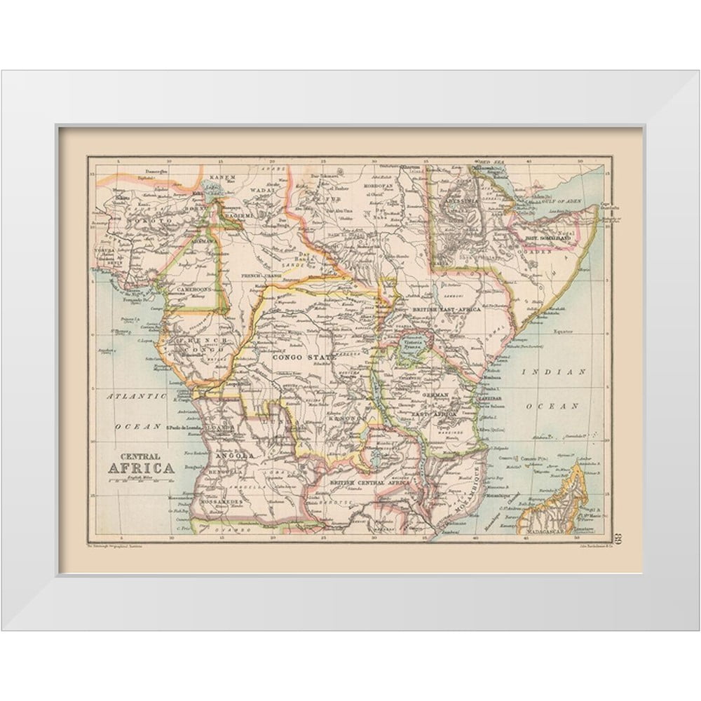 Bartholomew 32x25 White Modern Wood Framed Museum Art Print Titled ...