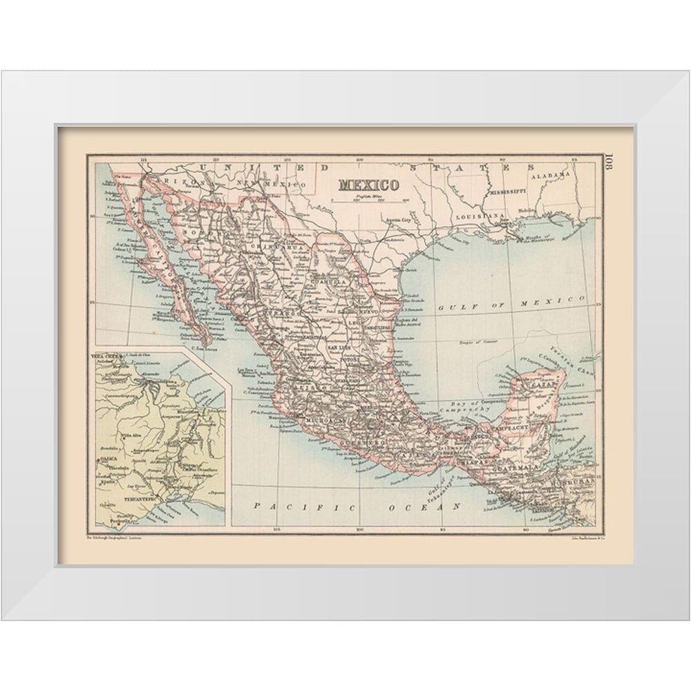 Bartholomew 32x25 White Modern Wood Framed Museum Art Print Titled ...