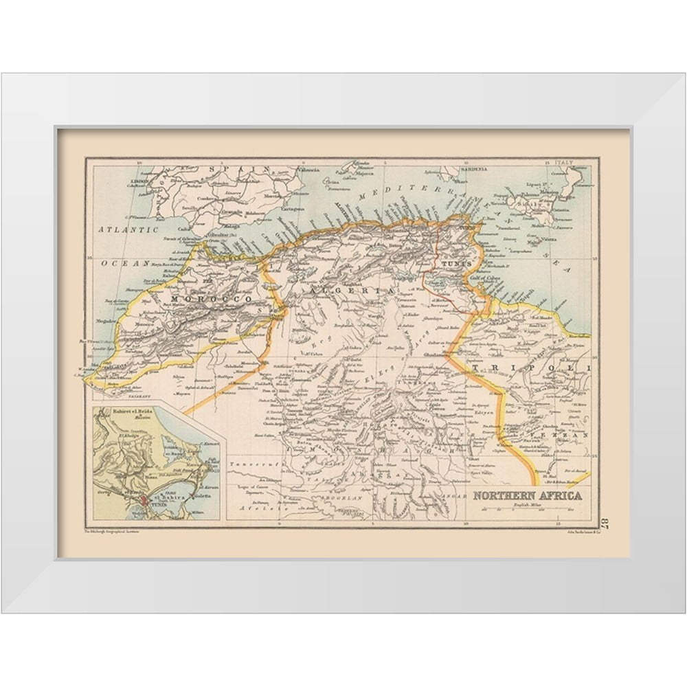 Bartholomew 32x25 White Modern Wood Framed Museum Art Print Titled ...