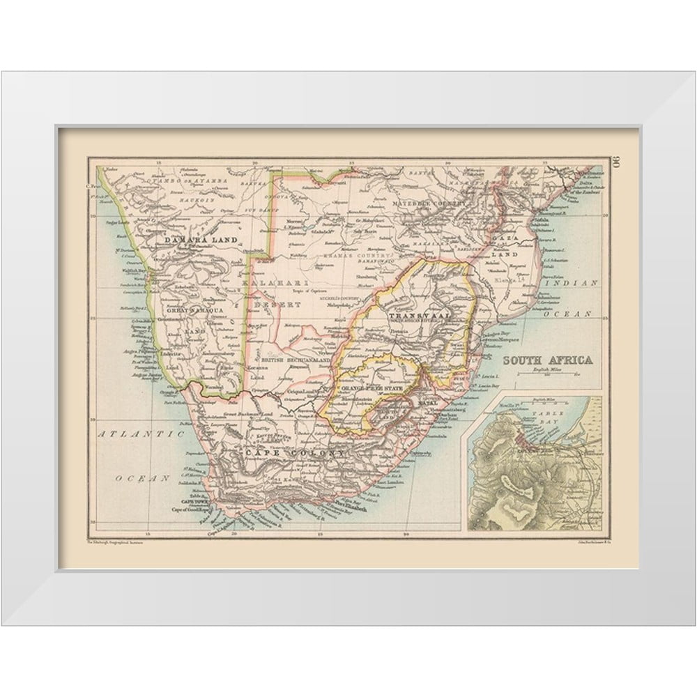 Bartholomew 32x25 White Modern Wood Framed Museum Art Print Titled ...