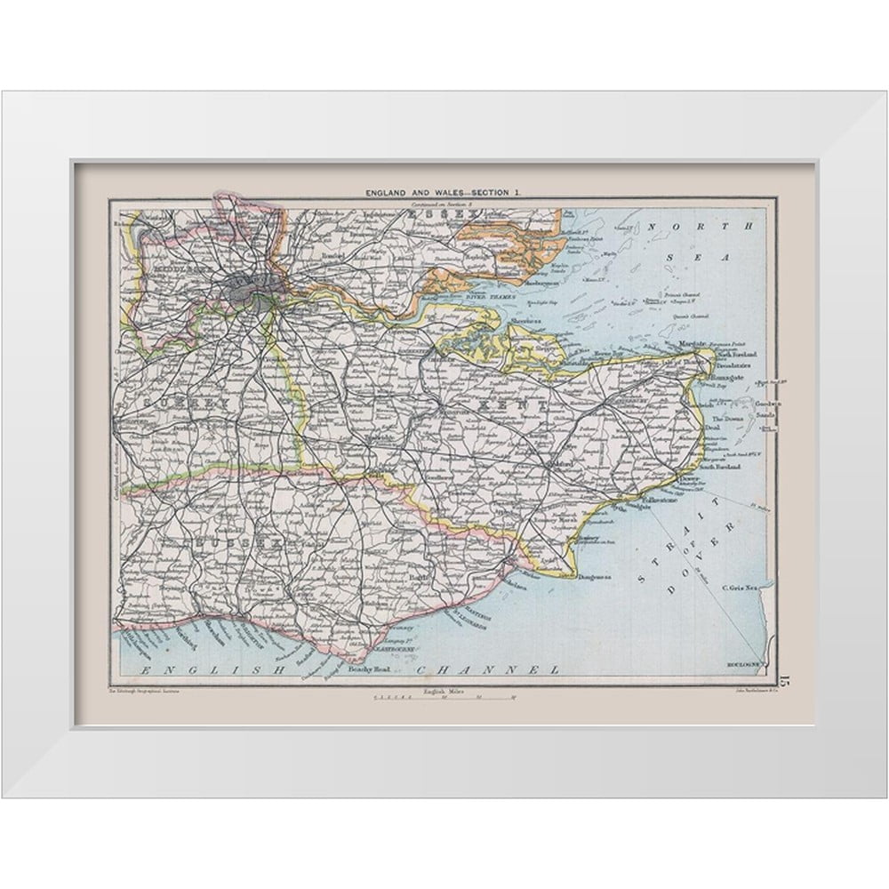 Bartholomew 32x25 White Modern Wood Framed Museum Art Print Titled ...