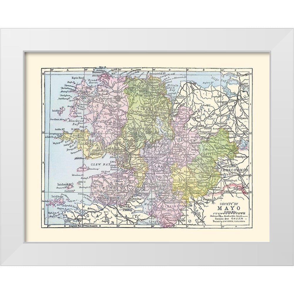 Bartholomew 32x26 White Modern Wood Framed Museum Art Print Titled ...