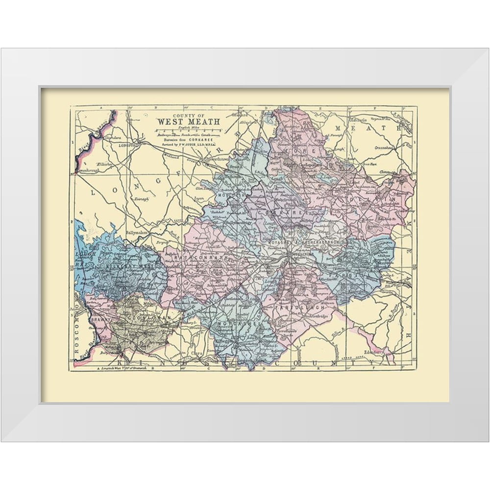 Bartholomew 32x26 White Modern Wood Framed Museum Art Print Titled ...