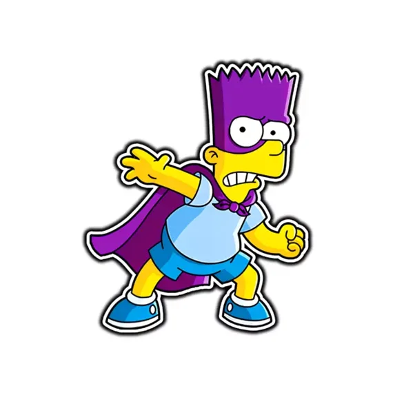 Bartman Waterproof Sticker Phone Decal Water Bottle Stickers Car Decals ...